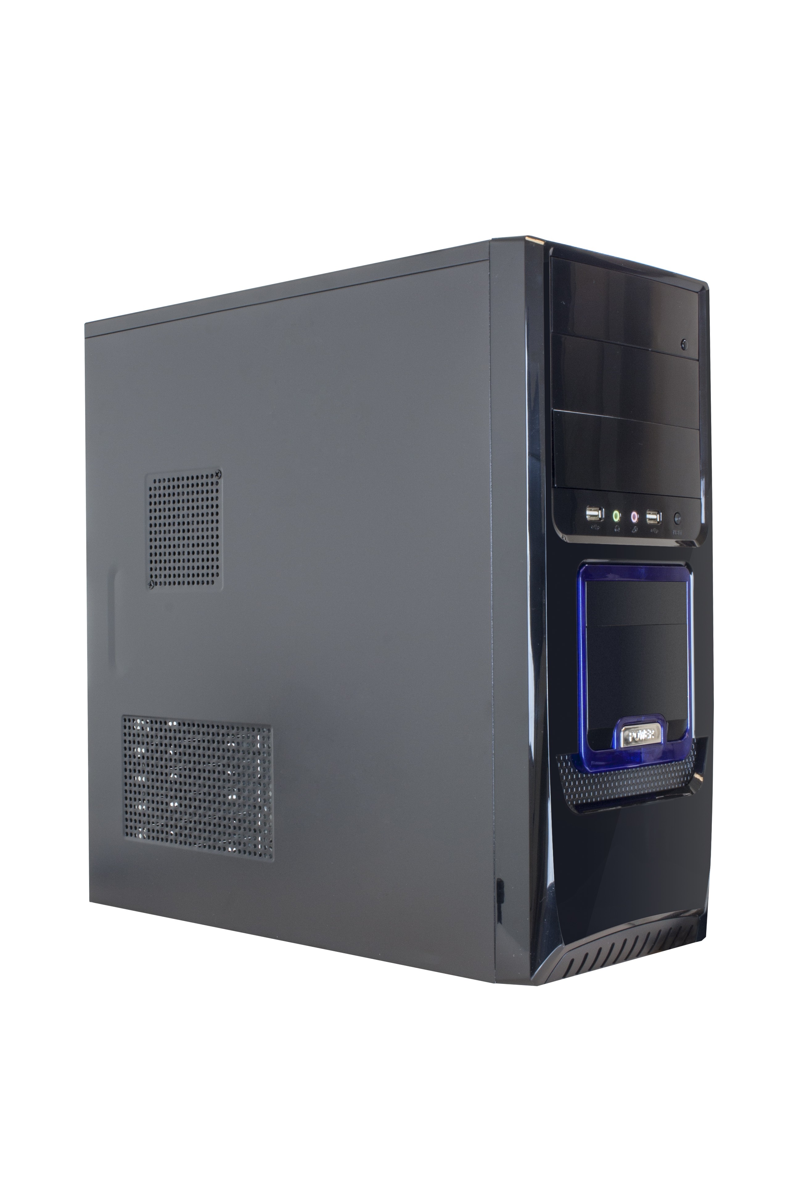 Case para CPU Xtech Negro y Azul - Kemik Guatemala | Kémik