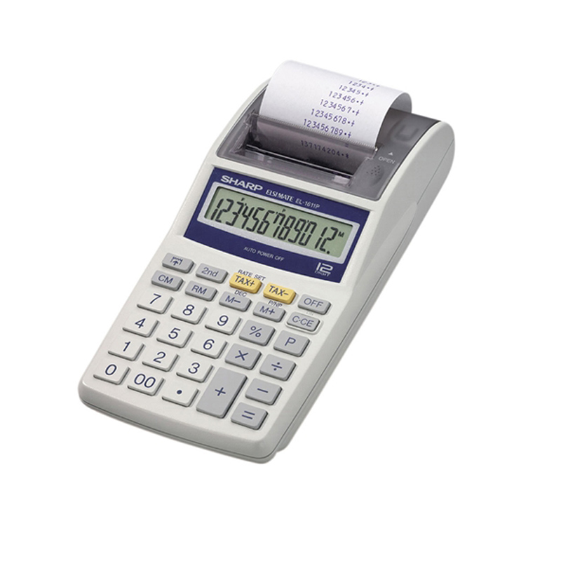 Sumadora Sharp con impresion 12 digitos (1611p) - Kemik Guatemala